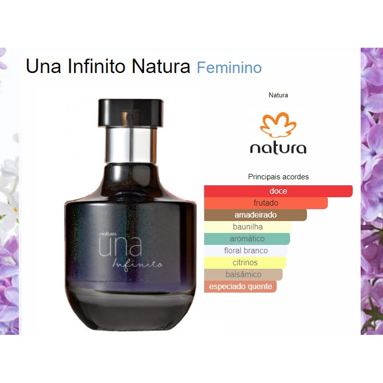 Una Infinito Deo Parfum - 75 ml - Natura Original Lacrado | Shopee Brasil