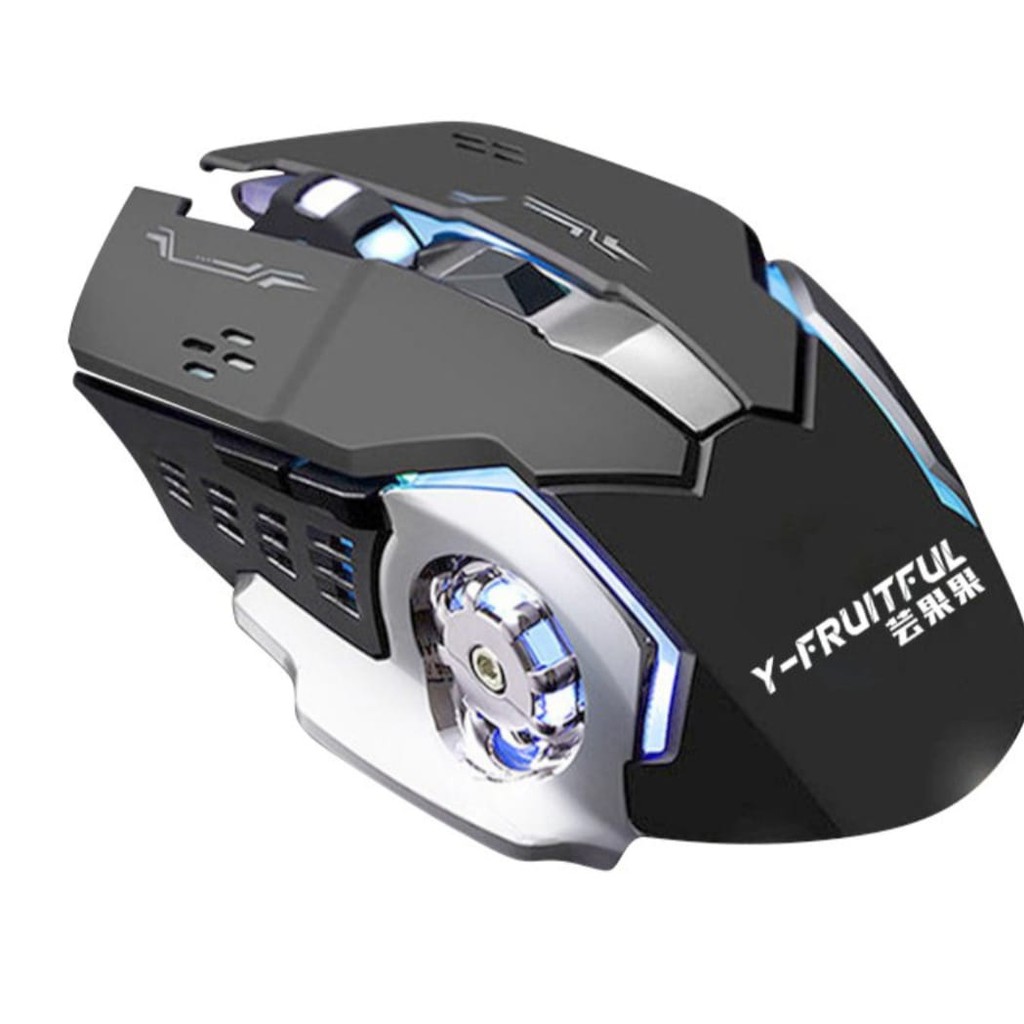Mouse optico gamer sem fio Y-Fruitful 6 Teclas Led 3200 Dpi Mouse Mouse ...