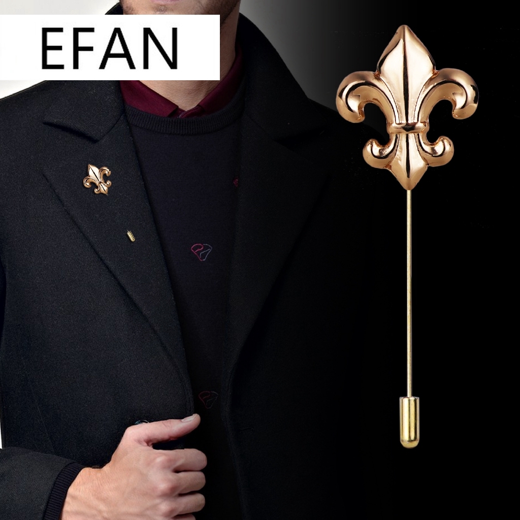 Personalidade Retro Longo Agulha Flor Do Exército Broche Dos Homens One ...