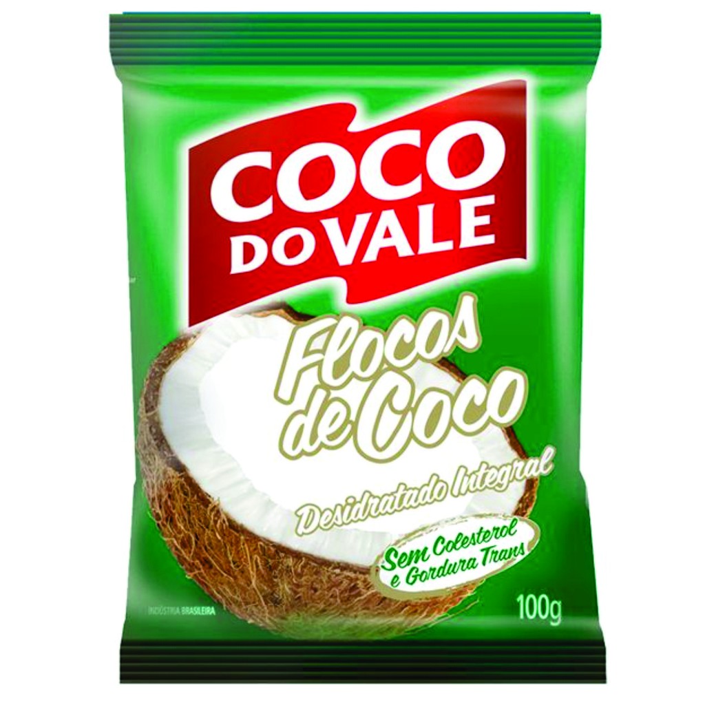 COCO RALADO FLOCOS DESIDRATADO 100G COCO DO VALE | Shopee Brasil