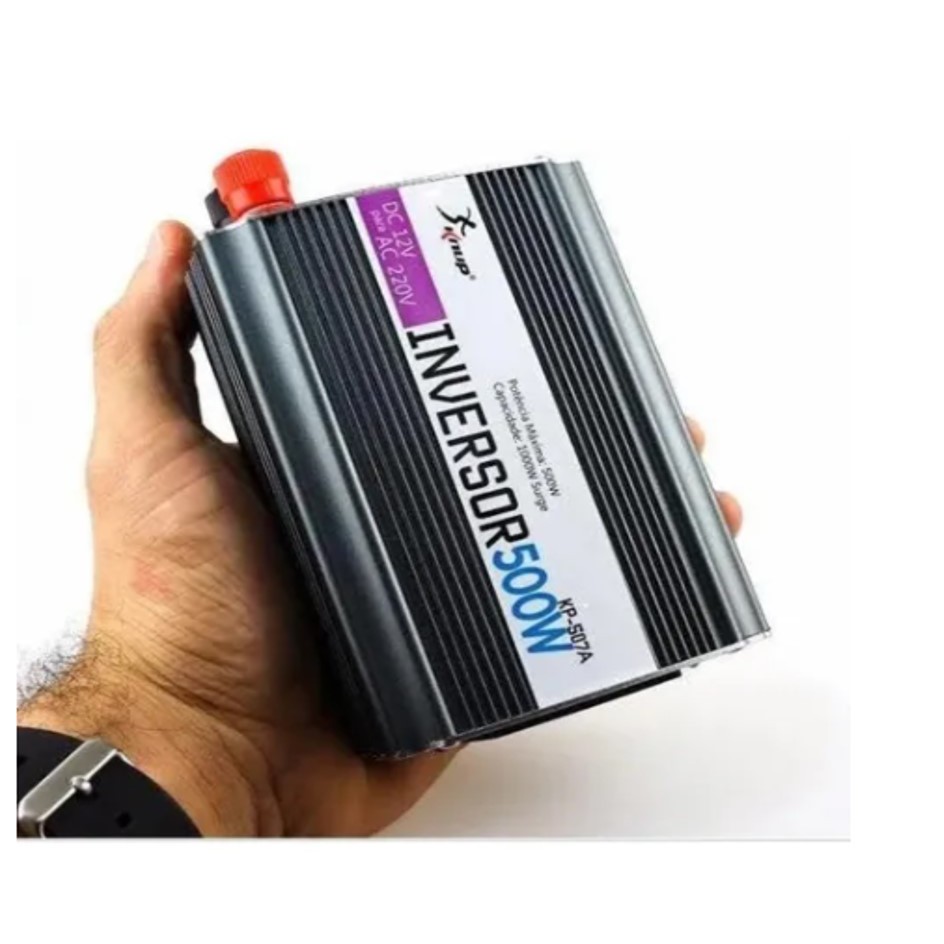 Inversor Conversor Veicular 500W Knup 12v p/ 220v c/ tomada | Shopee Brasil