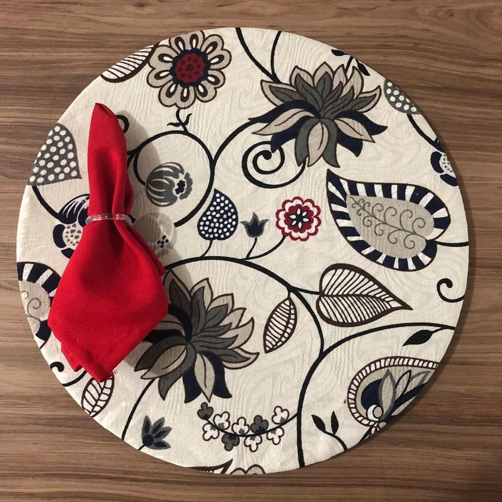 Capa De Sousplat Estampado 35cm Várias Cores Jacquard - Sousplat ...
