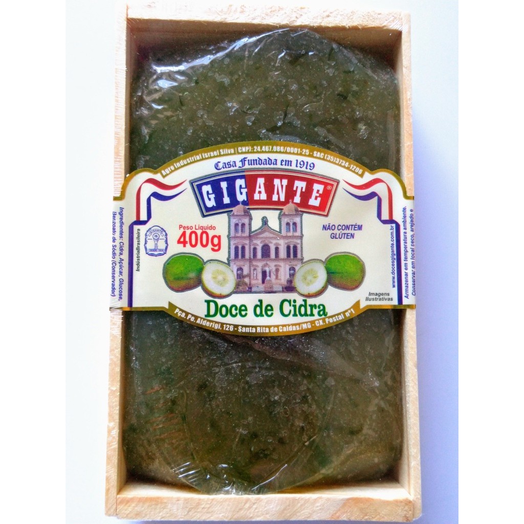 kit 2 Doces De Cidra De Corte Na Caixa De Madeira Gigante 400g | Shopee ...