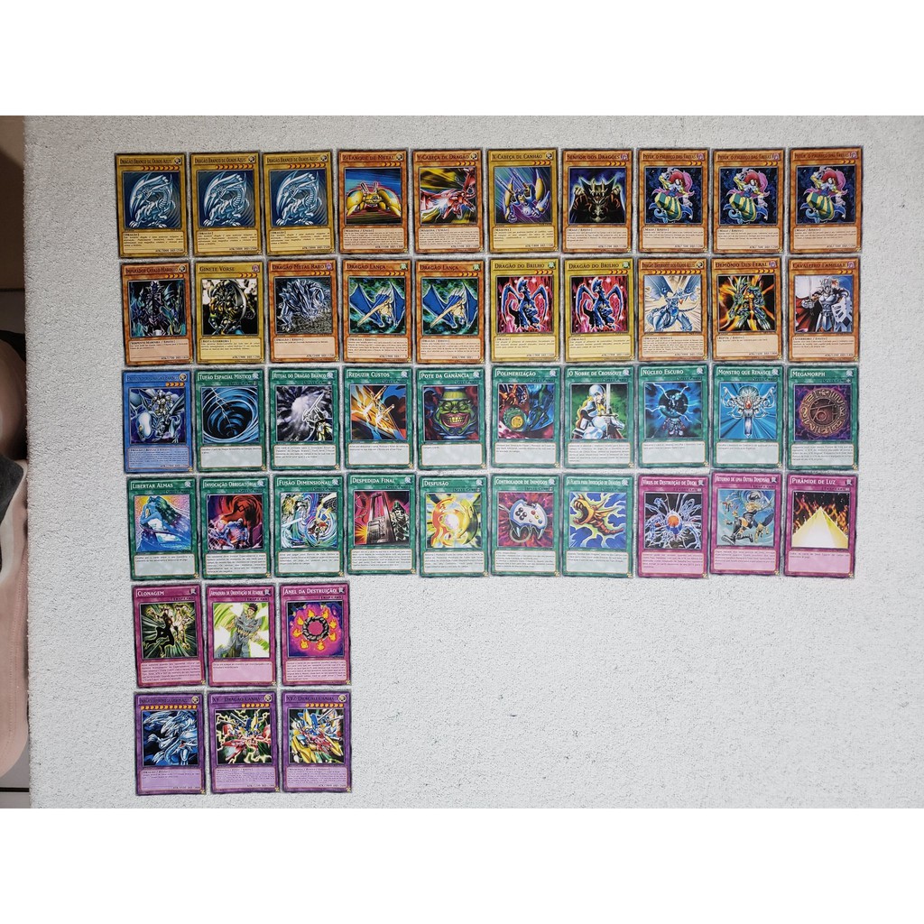 Deck Kaiba Piramide De Luz Dragão Branco De Olhos Azuis Orica Shopee