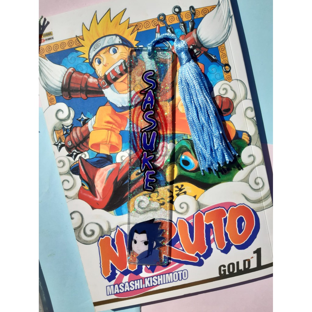 Marcador de página de resina-Sasuke Uchiha | Shopee Brasil