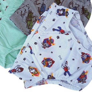 Kit 12 Cuecas Infantil Criança Menino Algodão Forrada com Estampas e ...