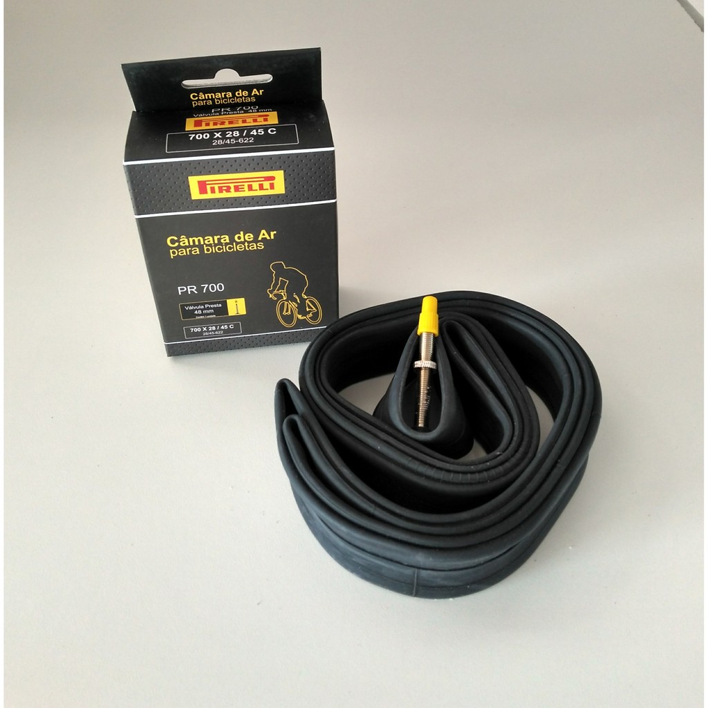 Câmara de Ar Pirelli 700x28/45 Bico Fino 48mm Presta Original | Shopee Brasil