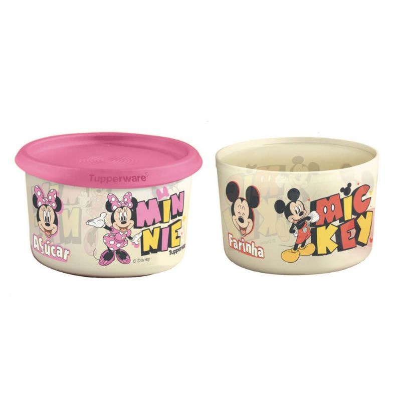 Tupperware kit Mini Instantânea Mickey e Minnie 575ml | Shopee Brasil