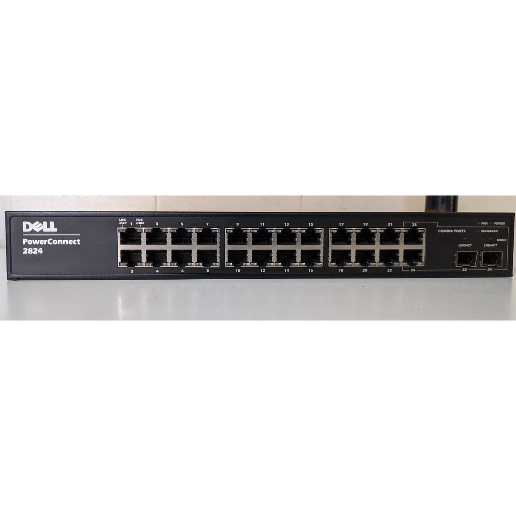 Switch 24 portas Dell PowerConnect 2824 - Gigabit 24 Portas | Shopee Brasil