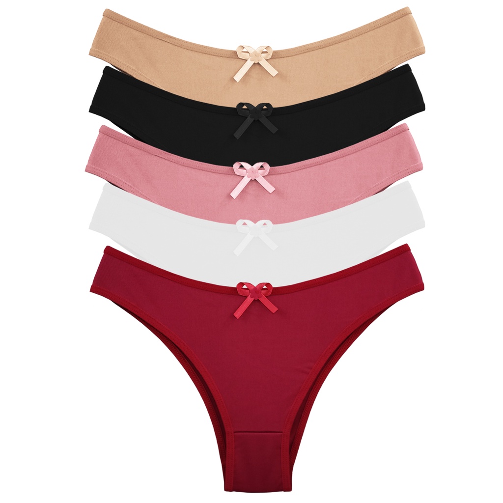 Kit de 5 Calcinhas Tanga em Microfibra - Conforto e Qualidade | Shopee Brasil