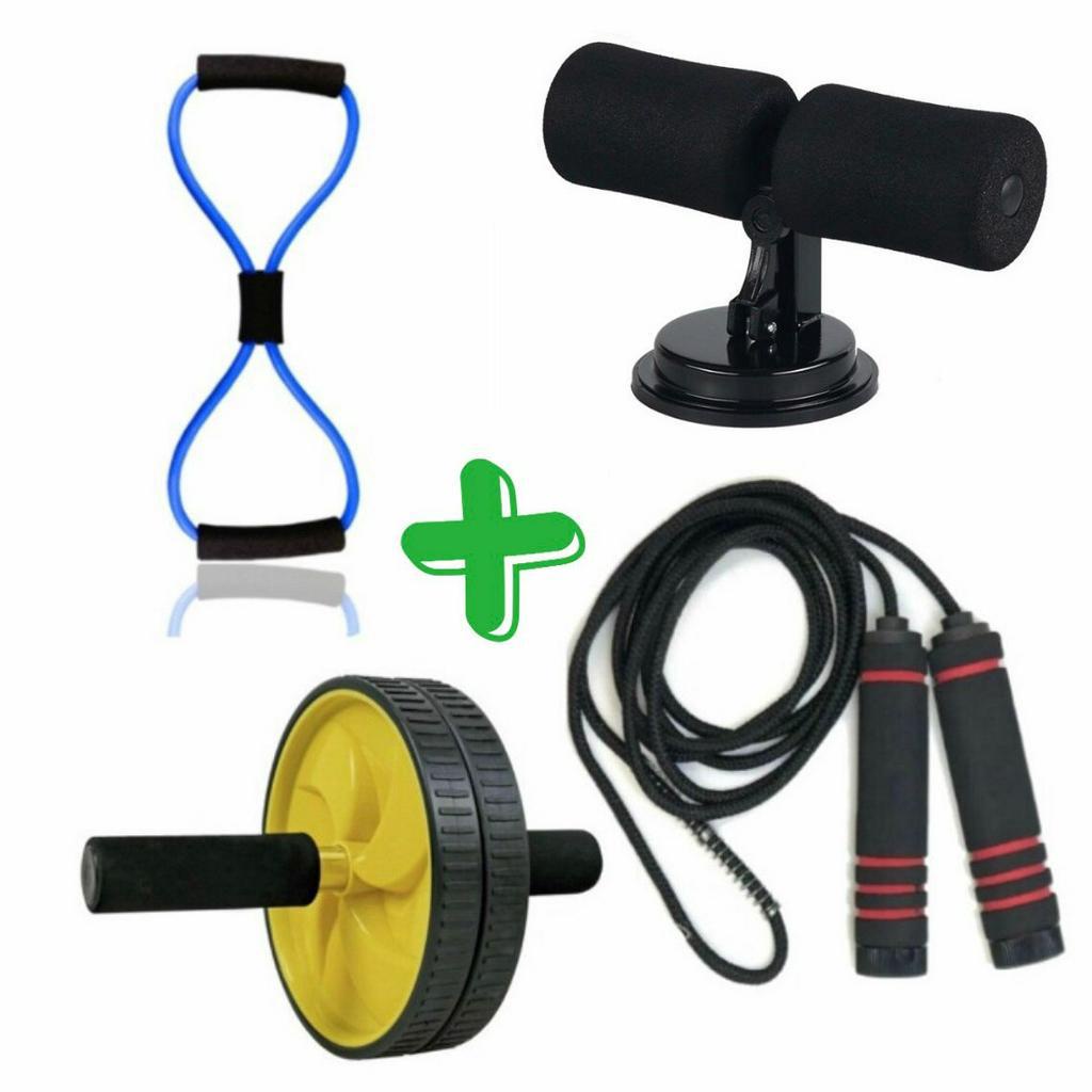 Kit Academia Treino Exercícios C/4 Produtos Fitness | Shopee Brasil