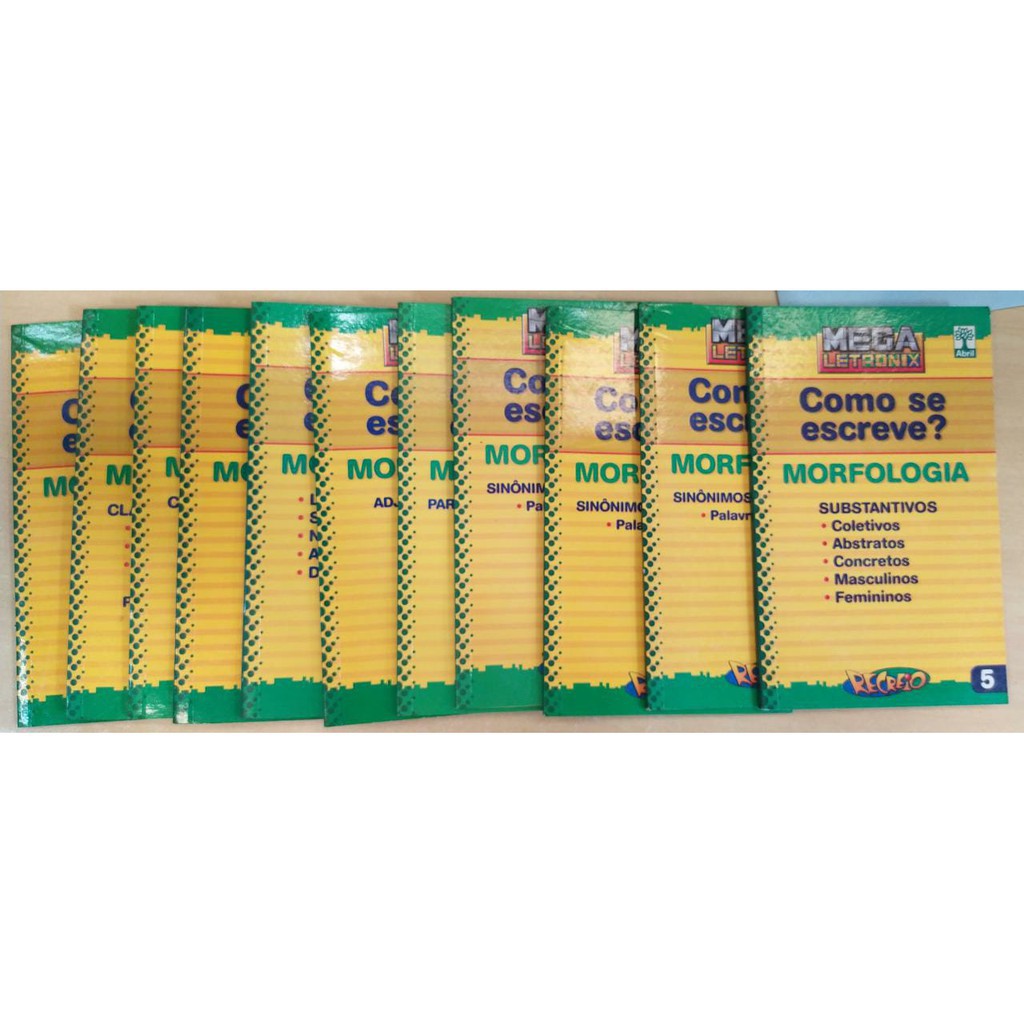 Mega Letronix - Como se Escreve Morfologia? - Volumes 5, 6, 7, 8, 9, 10 ...