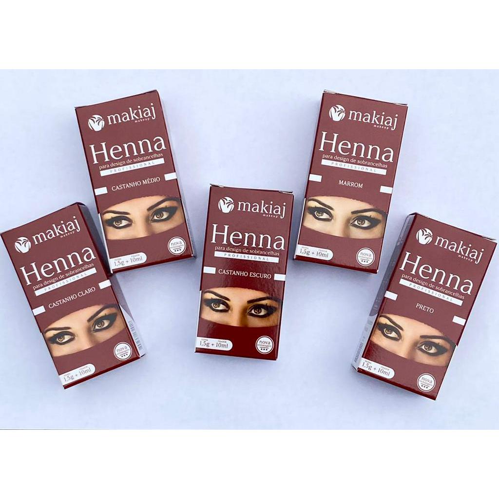 Kit Henna Makiaj 1,5g - 5 cores | Shopee Brasil