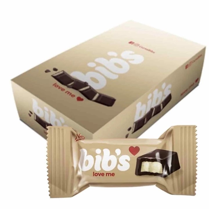 Chocolate Bib's Love Me 13g - display com 20 unidades | Shopee Brasil