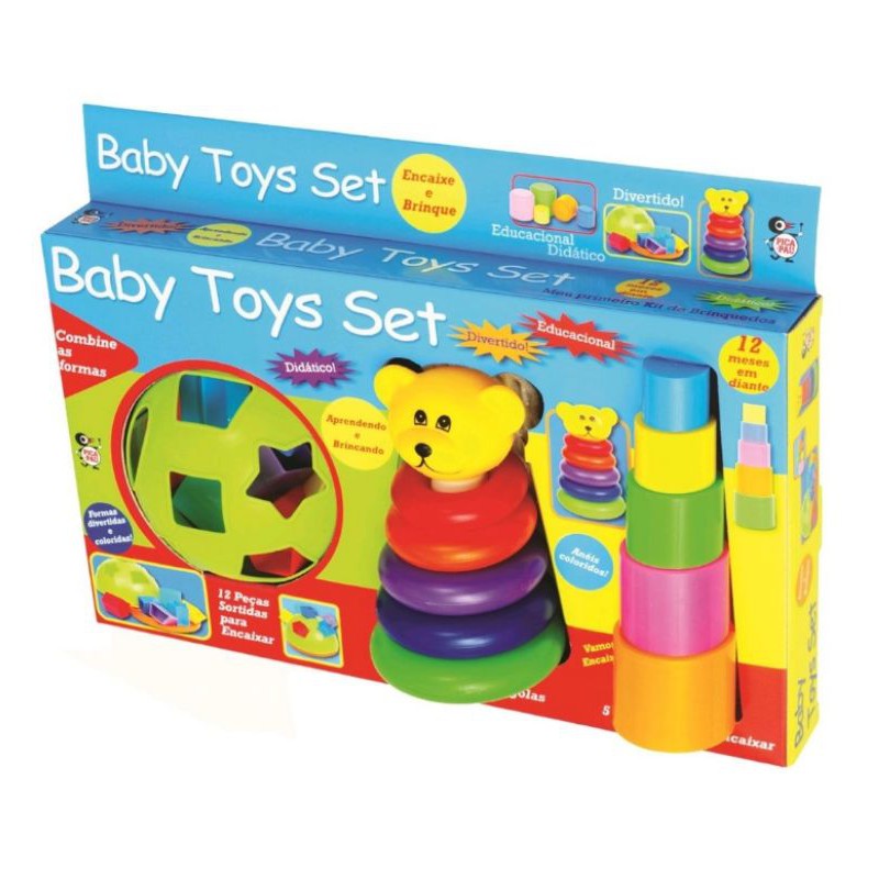 Brinquedo Educativo Baby Toys Set | Shopee Brasil