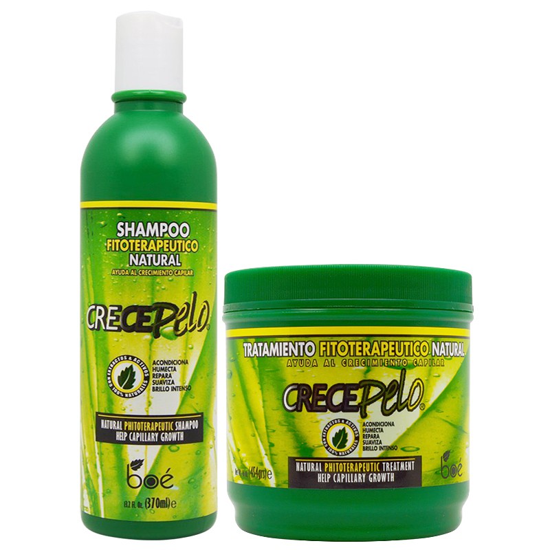 Shampoo Crece Pelo Fitoterapeutico 370ml + Máscara Crece Pelo ...