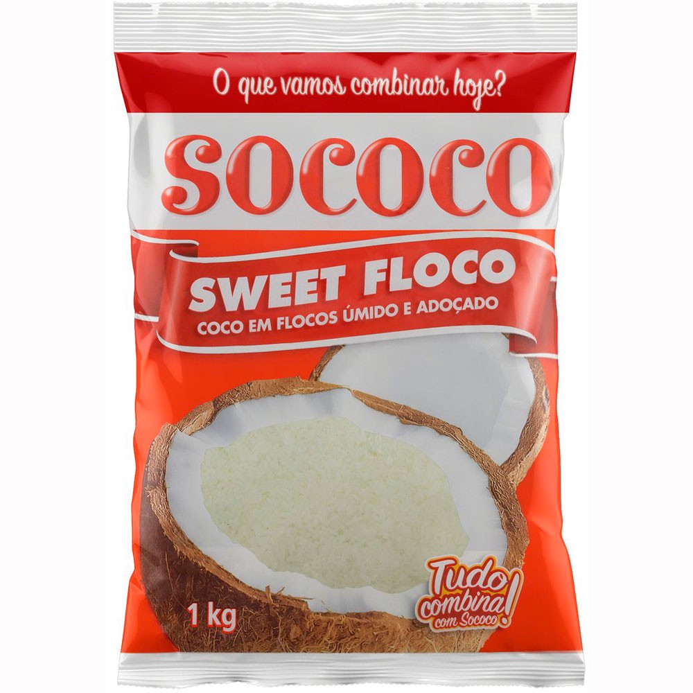 Coco Ralado Sweet Floco Sococo 1kg | Shopee Brasil