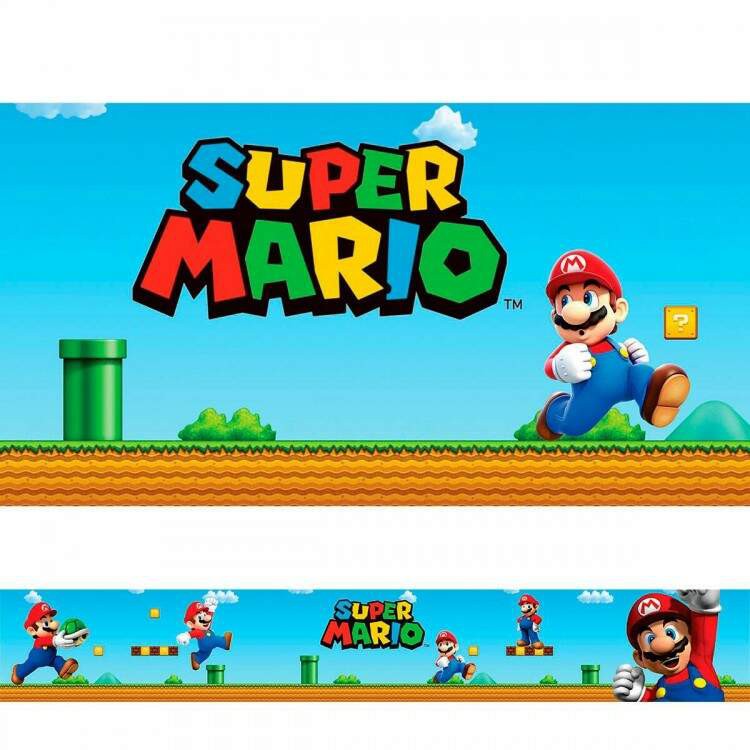 Faixas Decorativas Adesivo Border Infantil Mario Bross | Shopee Brasil