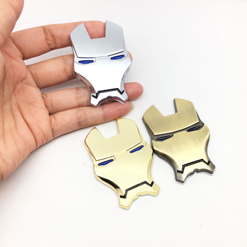 Estilo Do Carro Chrome Metal Homem De Ferro Emblema Adesivos Decoração ...