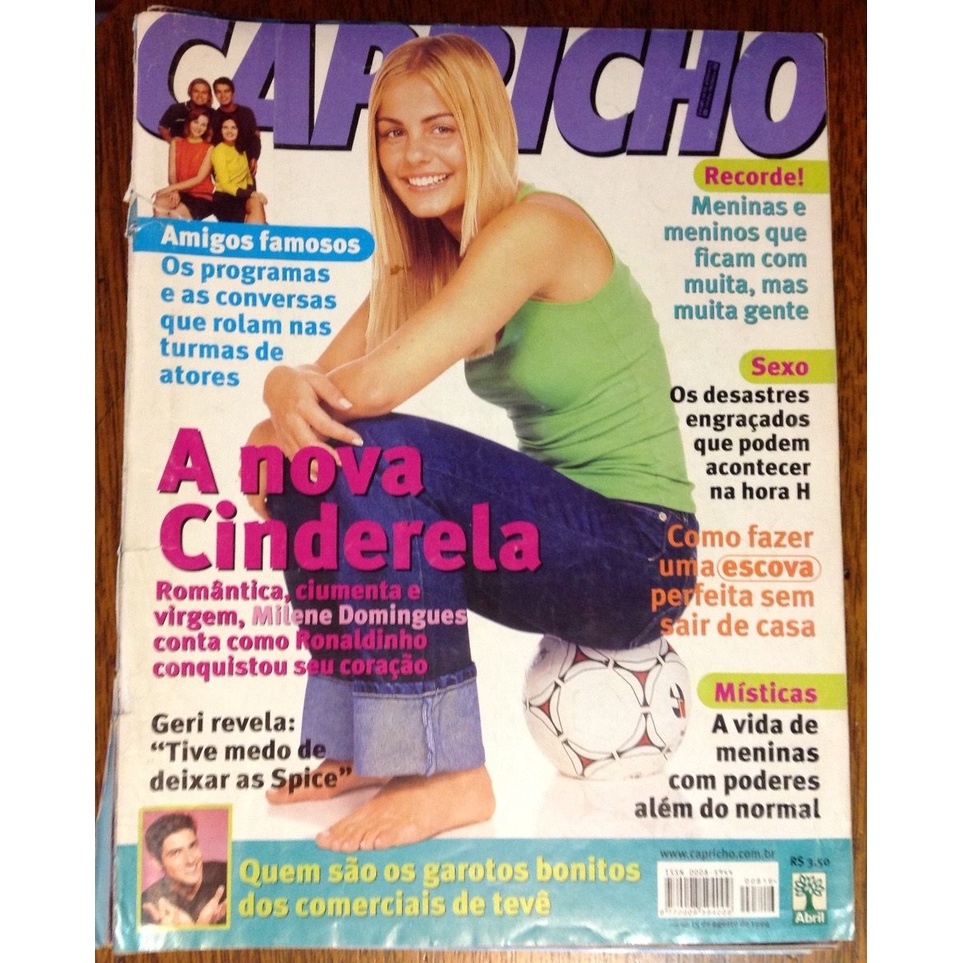 Revista Capricho - Milene Domingues Reynaldo Gianechini | Shopee Brasil