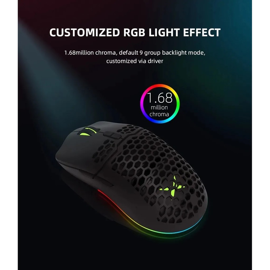 Mouse Gamer Delux M700 Sensor Pmw3389 16000dpi RGB Ultraleve | Shopee ...