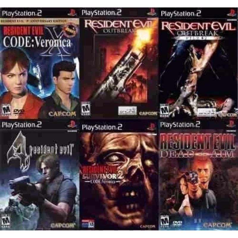 COLETÂNEA RESIDENT EVIL PS2 (com encarte) | Shopee Brasil