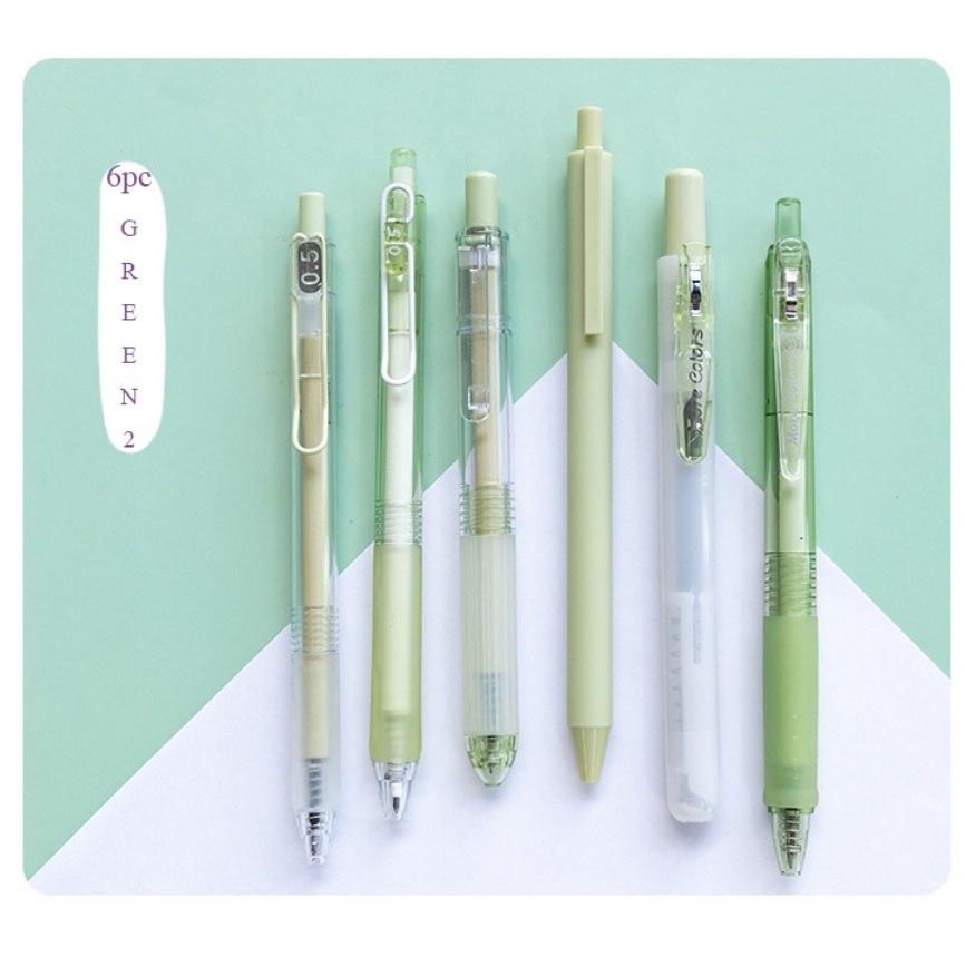 6 Canetas De gel kawaii Caneta Marcadora De Cores Conjunto De Para ...