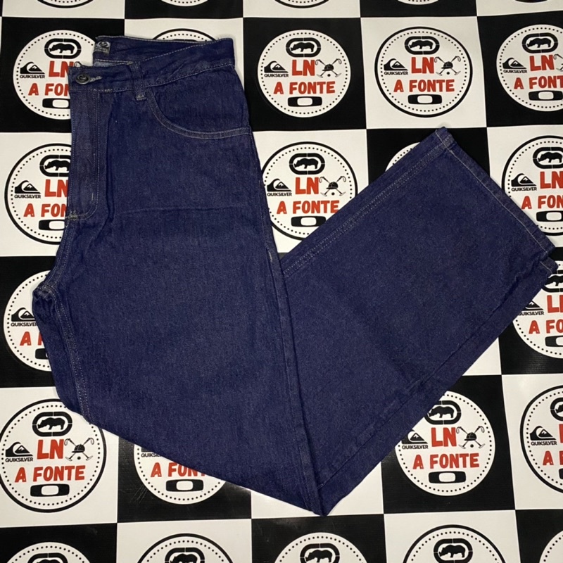 Calça Jeans Balão - Larga - Tradicional dazzling | Shopee Brasil