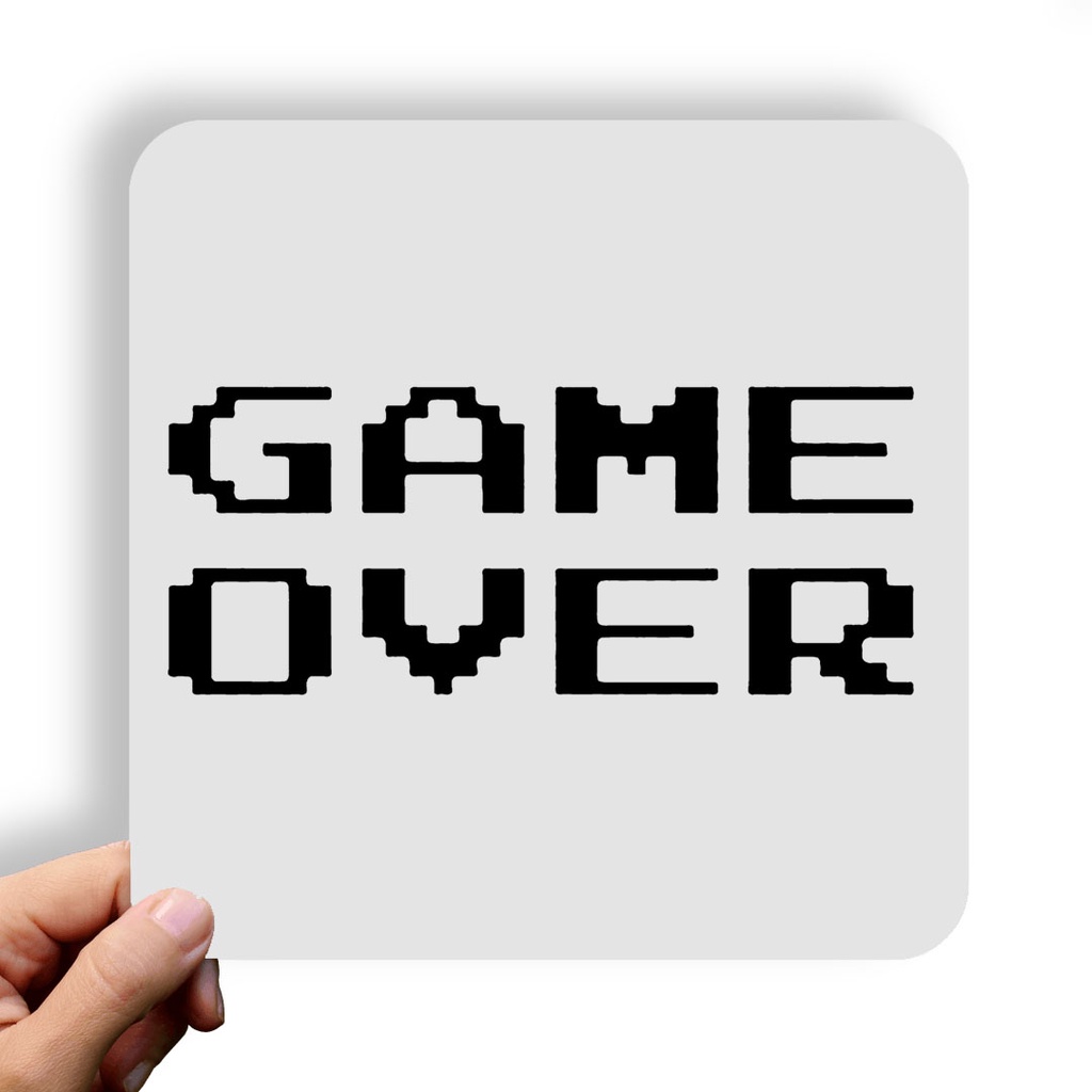 Adesivo - 13x30cm - Game Over Games | Shopee Brasil