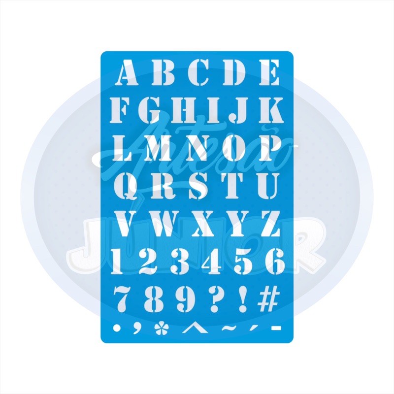 Stencil de Letras UNIDADE (Estencil Alfabeto e Numerais) | Shopee Brasil