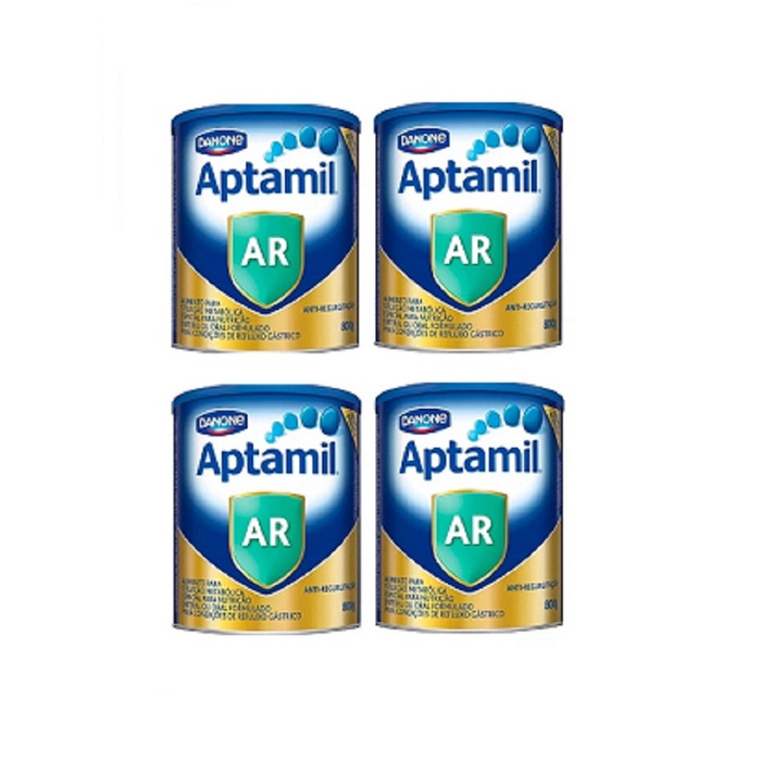 Kit 4 unidades Aptamil Ar Danone 800g | Shopee Brasil