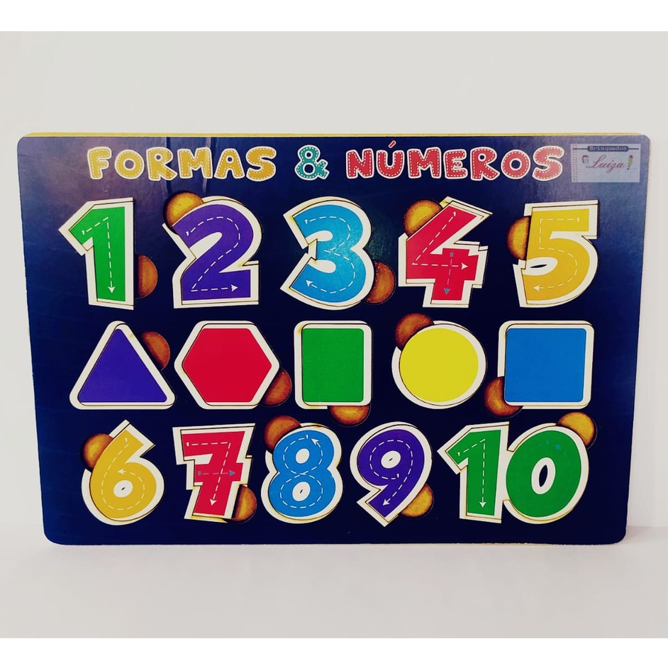 Formas e Números para Montar, Formas geométricas | Shopee Brasil