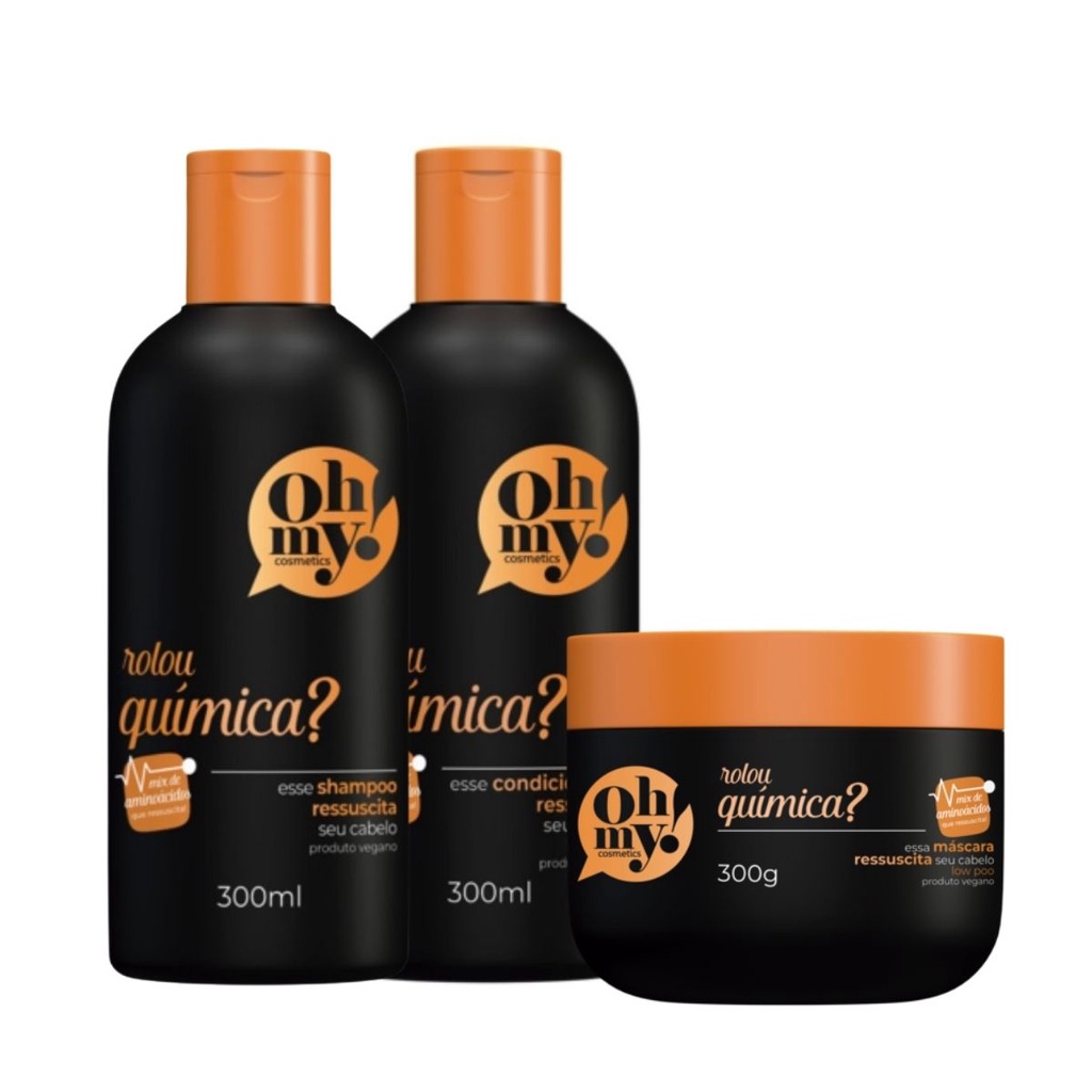 Kit Rolou Química? Oh My! Shampoo Condicionador Máscara 300g | Shopee ... Kit Rolou Química? Oh My! Shampoo Condicionador Máscara 300g | Shopee ...