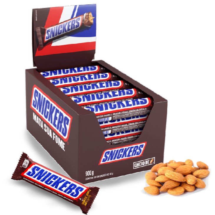 Caixa de Chocolate Snickers 45g | Shopee Brasil