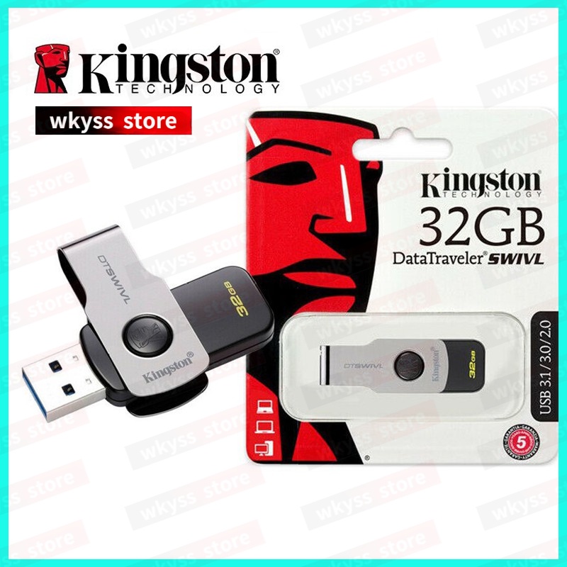 Kingston USB Flash Drive GB 64 32 16 128 Dados Viajante swivl | Shopee ...