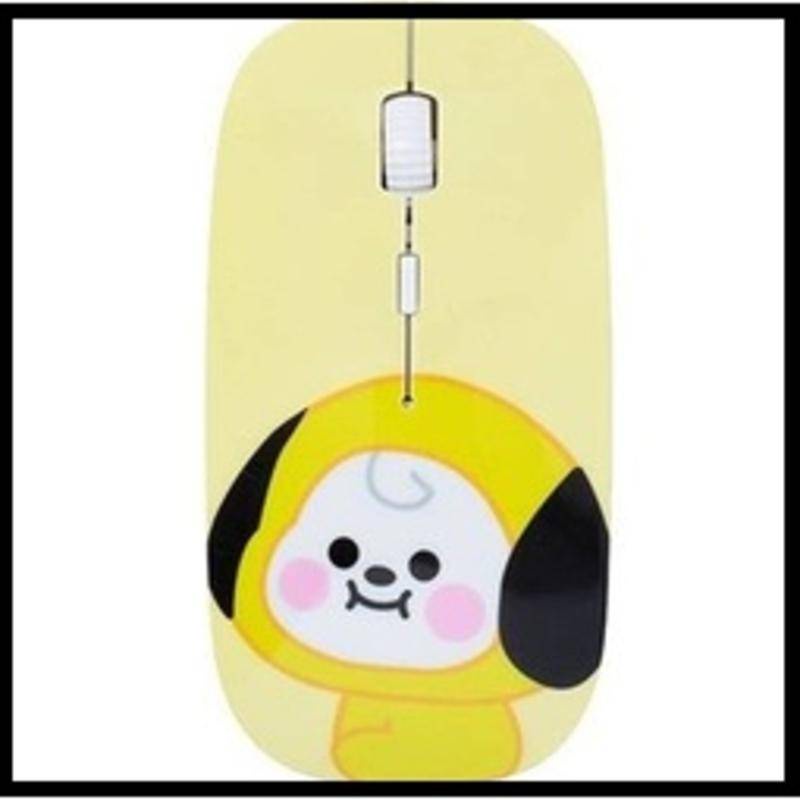 2022 KPOP BTS BT21 Bonito Dos Desenhos Animados Do Mouse Sem Fio Usb ...