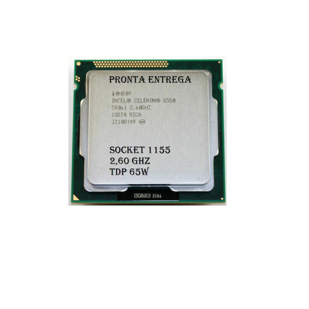 Processador Socket 1155 Intel Celeron G550 2.60ghz + Pasta | Shopee Brasil