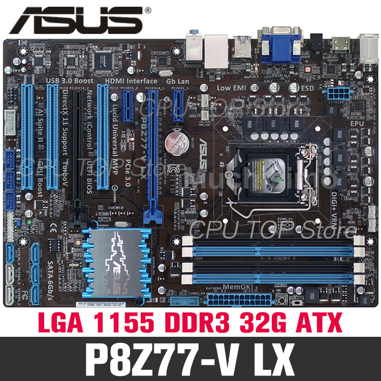 Placa Mãe De Mesa Original Asus P8Z77-V Lx Ddr3 Lga 1155 32gb I3 I5 I7 Cpu Z77 P8Z77-Vlx ...