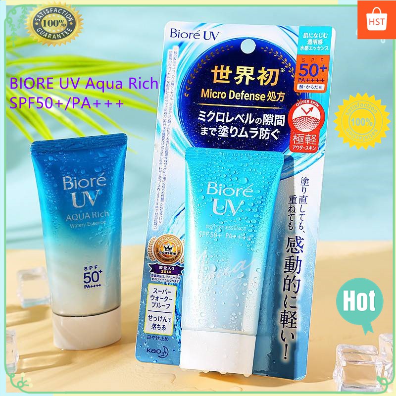 Protetor Solar Estilo H Biore UV Aqua Rich Watery Essence Micro Defesa ...