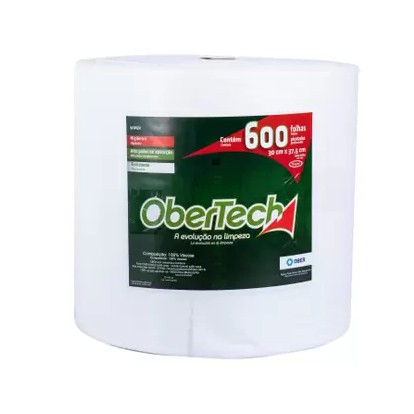 Pano Multiuso OberTech Wiper Branco Rolo 30 cm x 225 m | Shopee Brasil