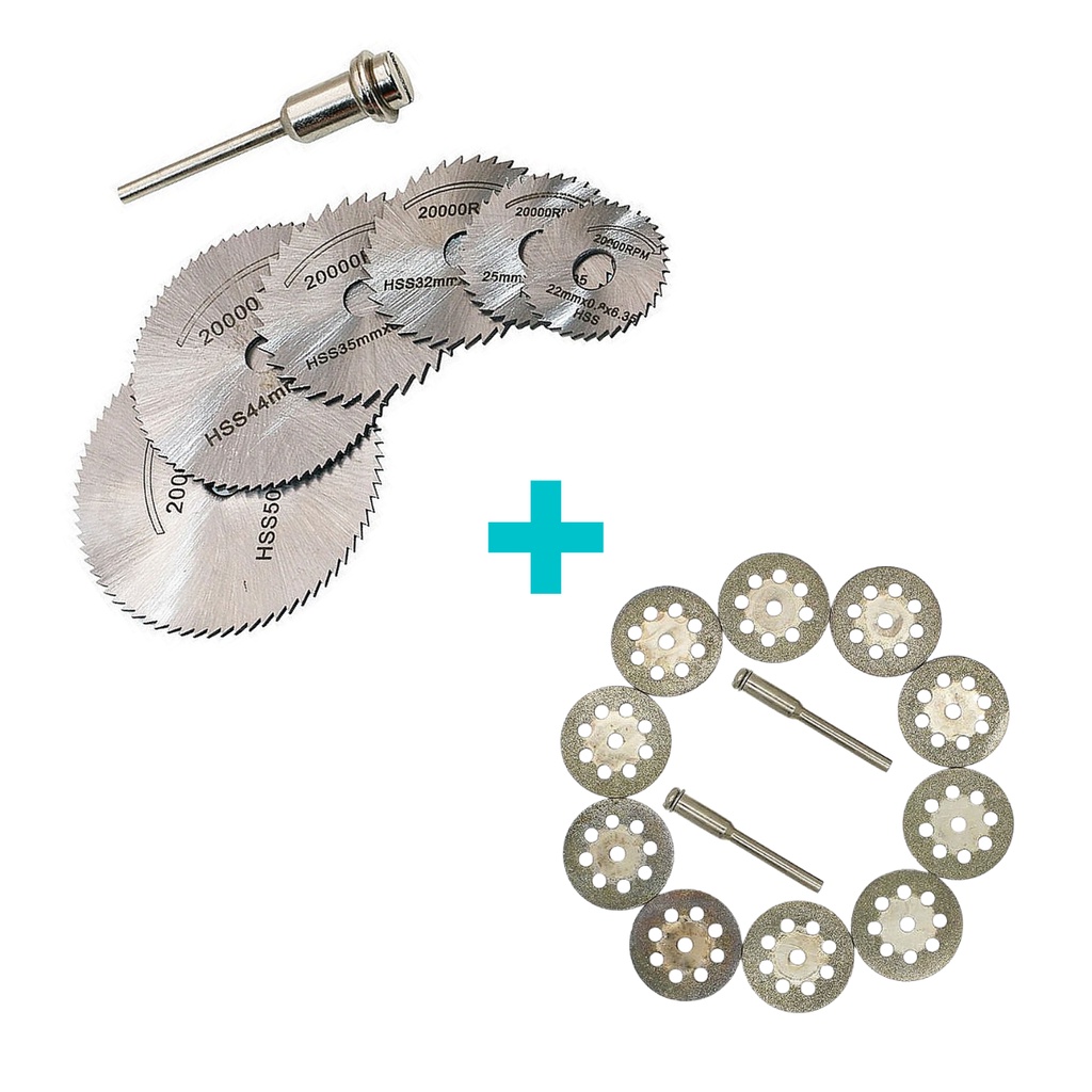 Kit 10 Disco Diamantado + 6 Disco Serra micro Retifica | Shopee Brasil