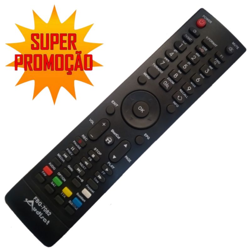 Controle Remoto Receptor Audisat A1 / C1 - 7082 | Shopee Brasil