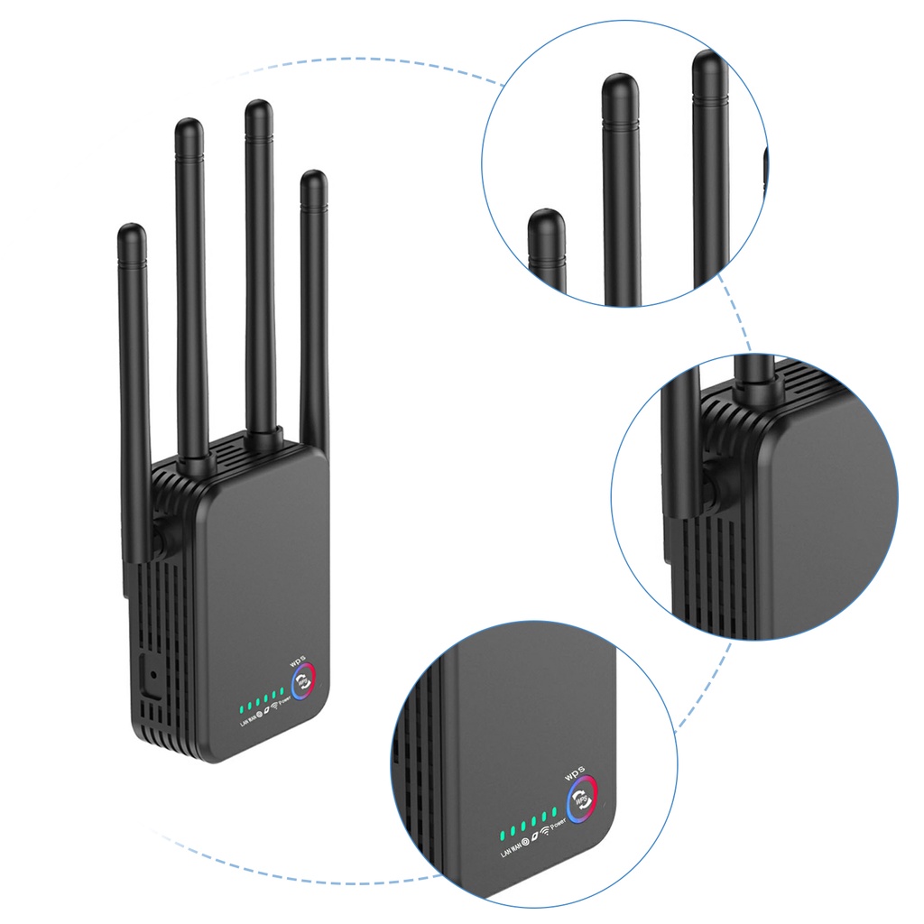 Mini Gigabit Router Wi-Fi Dual Band 2.4g Wifi Repetidor Signal Booster ...