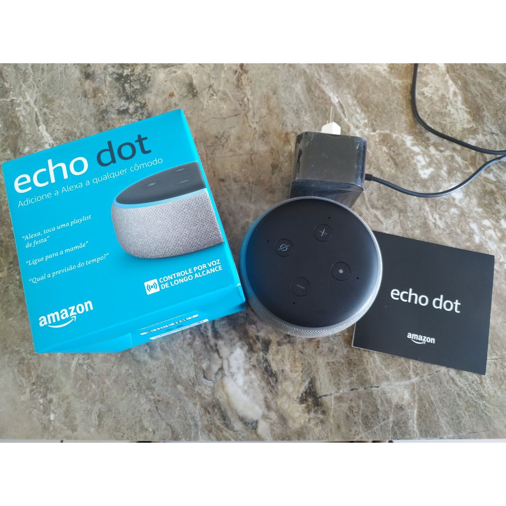 Echo Dot Alexa 3° geração. | Shopee Brasil
