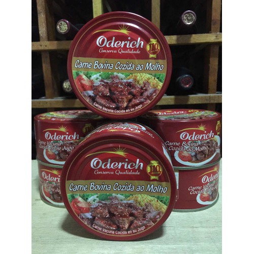 Carne Bovina Cozida Ao Molho Oderich 340g - KIT 6 X 340G | Shopee Brasil