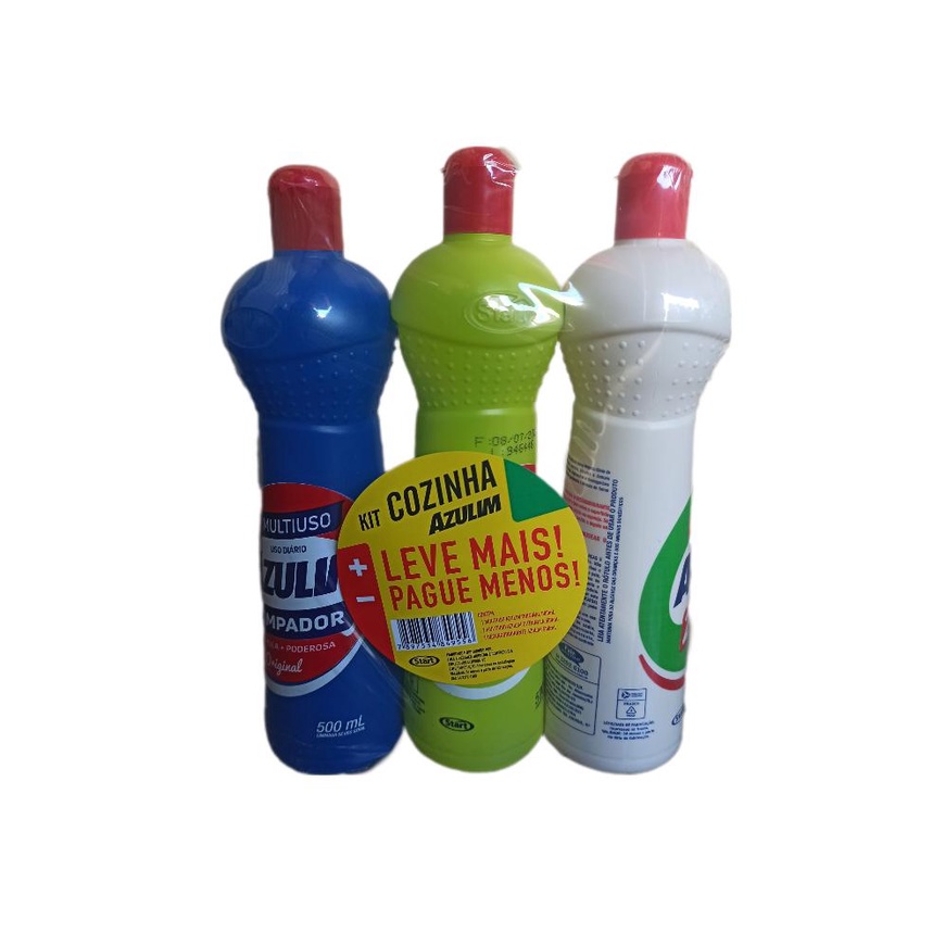 Kit Econômico Cozinha Azulim com 03 produtos | Shopee Brasil