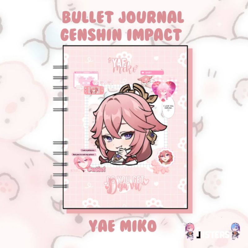 bullet journal genshin impact yae miko | Shopee Brasil