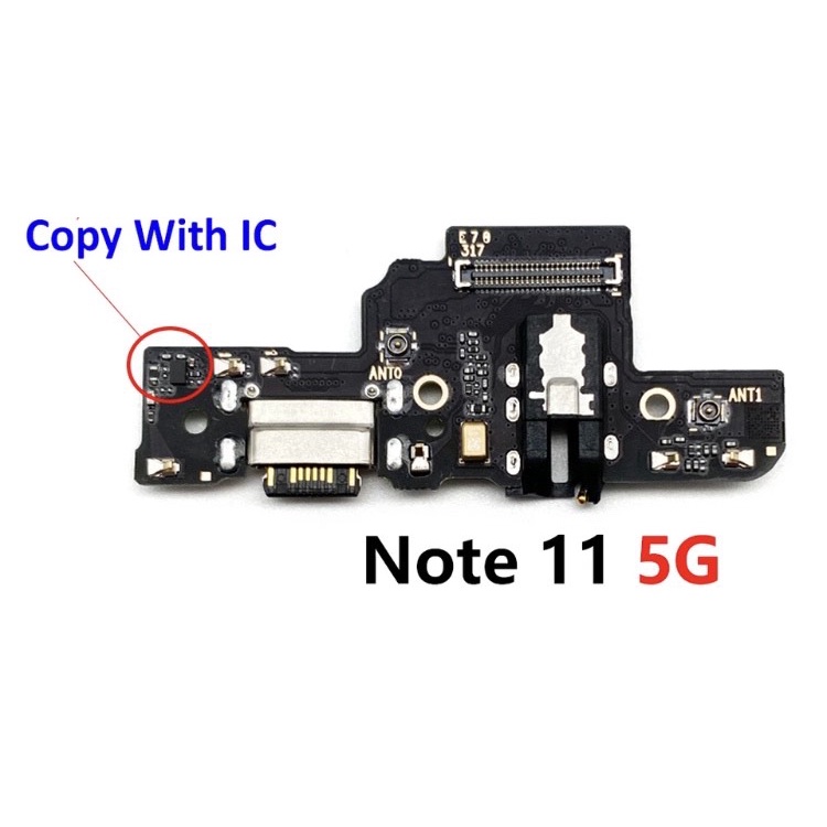 Flex Placa Circuito Carga Dock Usb Com Microfone Xiaomi Redmi Note 11 ...