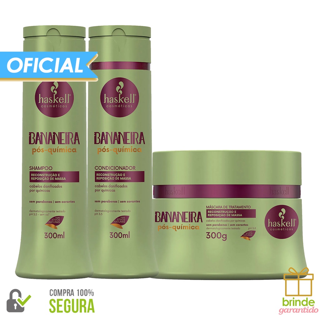 Kit Haskell Bananeira Trio (3 Produtos) | Shopee Brasil