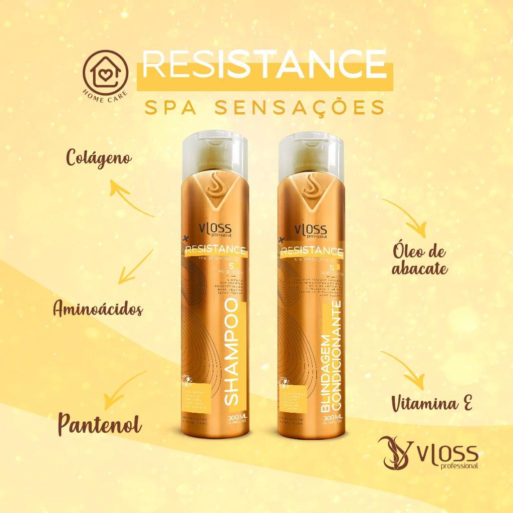 SHAMPOO + CONDICIONADOR RESISTANCE SPA VLOSS | Shopee Brasil